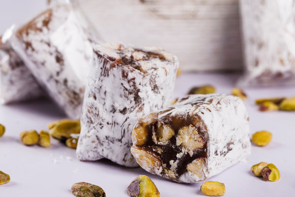 Pistachio Powdered Raha Finger | Chocolate Pistachio Fingers – Elite Nuts